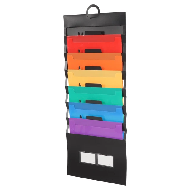 PLASTIC FILE FOLDER Accordion Expandable for Documents Elastic Strap ...