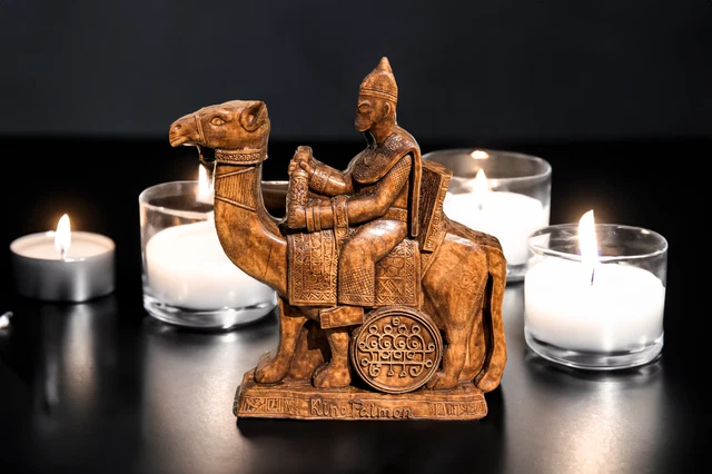 FIGURINE DE SORCELLERIE Goetia King Paimon statue païenne Paimon statue ...