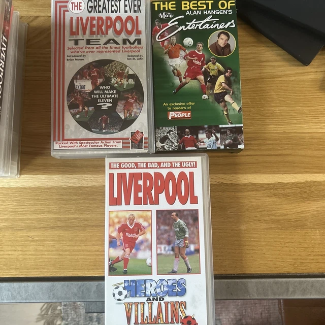 LIVERPOOL FC VHS 90s Mixed X3 £4.99 - PicClick UK
