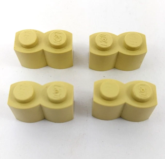LEGO X4 TAN Brick Modified 1x2 with Log Profile Réf 30136 EUR 1,00 ...