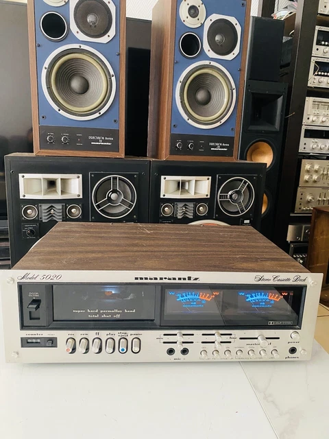 MARANTZ MODEL 5020 CASSETTE Deck Player LEDs Serviced. Vintage 110/220 ...