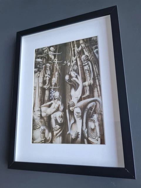 HR GIGER ALIEN Xenomorph Facehugger Necronomicon Bild Kunstdruck Poster ...
