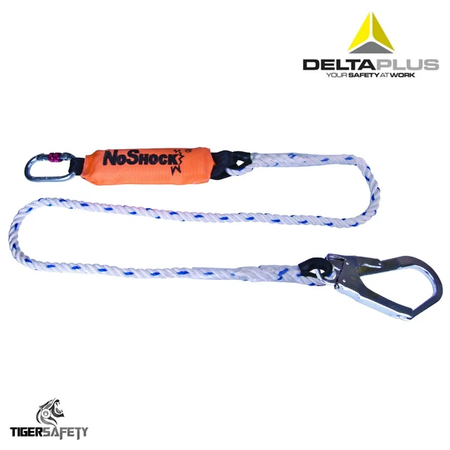 DELTA PLUS AN201200CD 2m Energy Absorbing Fall Arrester Rope Lanyard ...