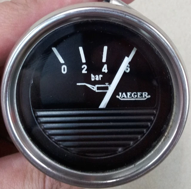 JAEGER OIL PRESSURE GAUGE 52MM. MANOMETER. MANÓMETRO. 12v EUR 67,90 ...