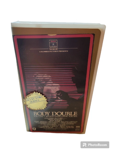 BODY DOUBLE VHS Original RCA Home Video 1985 BIG CASE Ex Rental ...