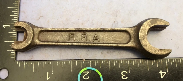 VINTAGE BSA MULTI Wrench 4 Way Classic Motor Bike Tool Kit Spanner £6. ...