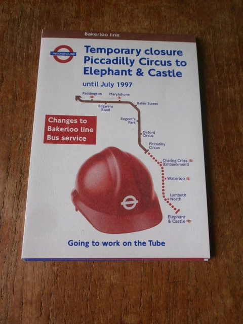 LONDON TRANSPORT UNDERGROUND Bakerloo Line Engineering Work Bus Service ...