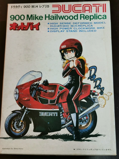 BANDAI DUCATI 900 Mike Hailwood Replica Model Kit Vintage 80's Sealed ...
