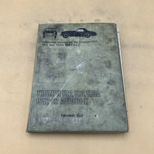 TRIUMPH TR2 TR3 TR3A 1952-1962 Tune-up Service Repair Manual Book ...