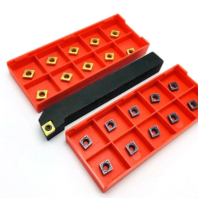 OUTIL EXTERNE EFFICACE pour le tournage de tour avec inserts en carbure CCMT0602 EUR 20,93 ...