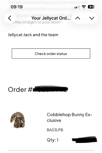 JELLYCAT COBBLEHOP LEOPARD Print Bunny Soft Plush Toy New Tags Bag ...