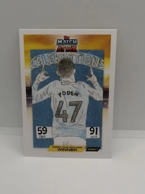 TOPPS MATCH ATTAX Champions League 2025/26 - Phil Foden - Design Winner ...