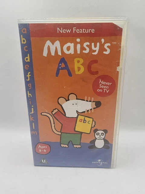 MAISY'S ABC VHS - NEW FEATURE YELLOW TAPE EDITION UK PAL VIDEO READ ...