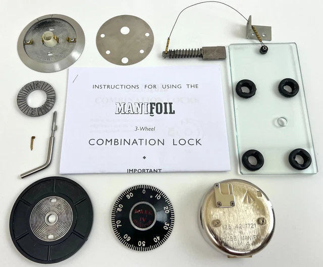 CHUBB SAFE LOCK Manifoil MKIV MK4 Combination Locks 1982-2005 British ...