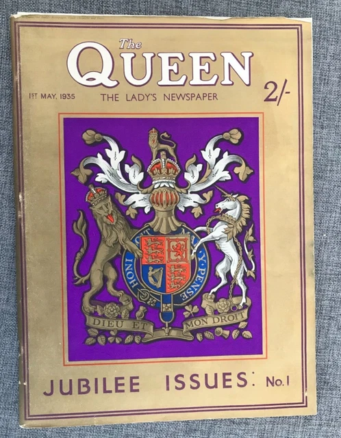 THE QUEEN THE Ladys Newspaper 1935 Jubilee Issues No.1 Large Size ...