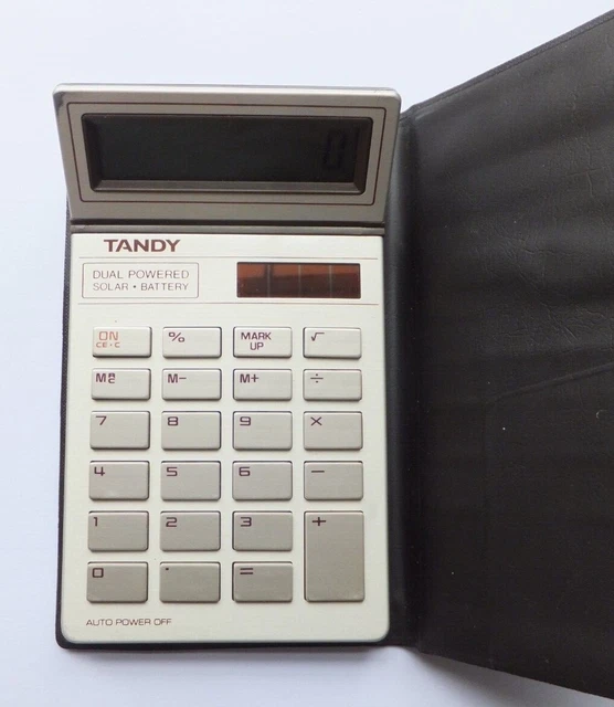 VINTAGE TANDY EC-423 LCD Calculator - 1980s + box & instruction manual ...