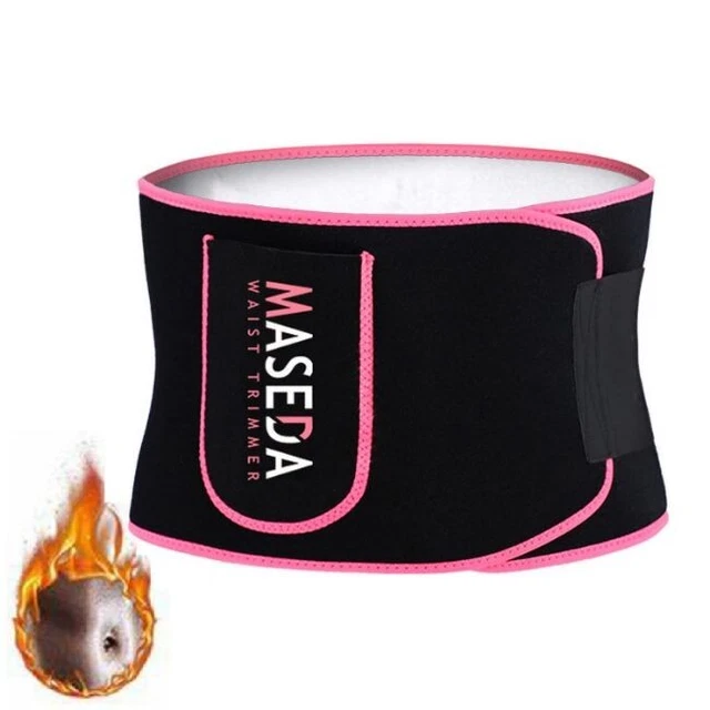 WAIST TRAINER TRIMMER for Weight Loss Adjustable Sweat Belt Fat Burner ...