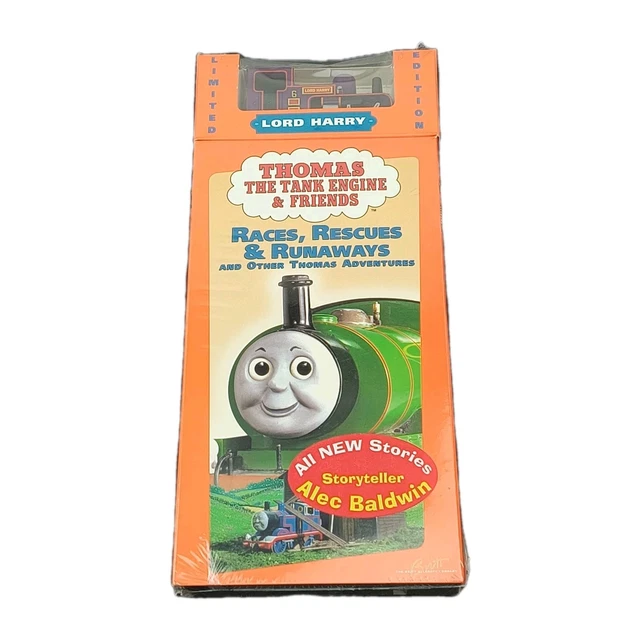 THOMAS AND FRIENDS Limited Edition Train And Video VHS Races Rescues ...