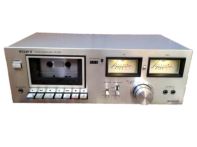 SONY TC-K1A - stereo cassette deck, VU meters EUR 139,00 - PicClick IT