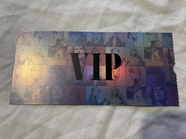 TAYLOR SWIFT VIP merchandise Eras Tour Poster Card Holographic £25.00 ...