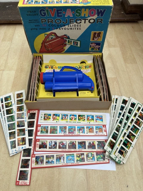 VINTAGE 1960’S CHAD Valley Give A Show Projector Set 301 Slides £25.64 ...