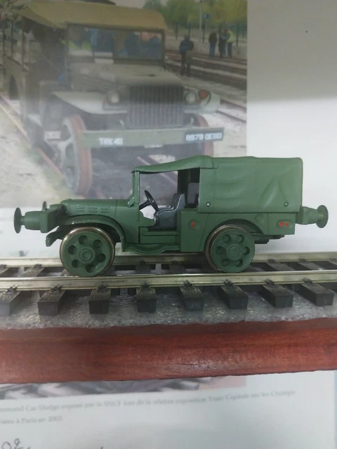 JEUX ET JOUET modélisme ferroviaire. train Dodge wc 51 modifier en rail ...