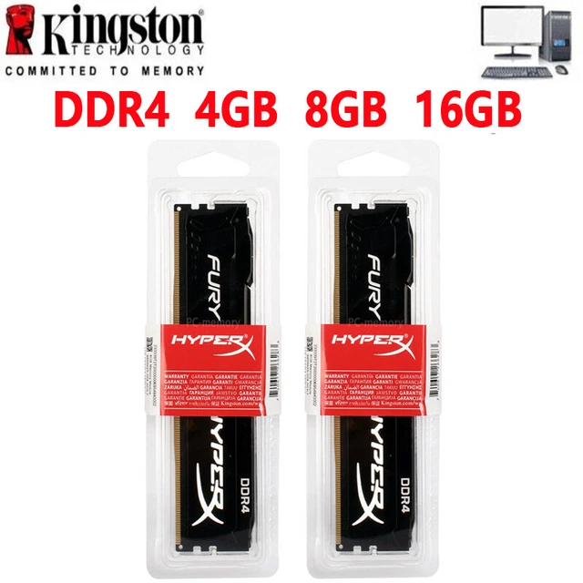 Hyperx Fury Ddr4 16gb 8gb 4gb 2133 2400 2666 3200 Desktop Memory Ram 1