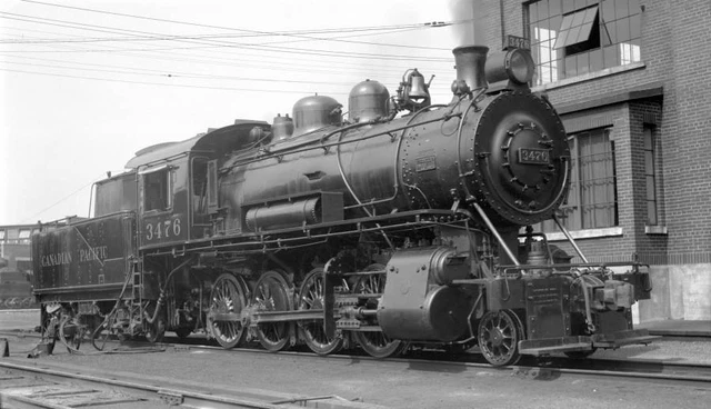 CP CANADIAN PACIFIC Railway locomotive, engine No 3476, 2-8-0 Old Train ...