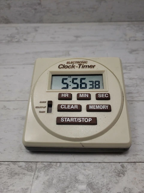 LEARNING RESOURCES VINTAGE Electronic Clock, Timer, & Count-Up. Model ...