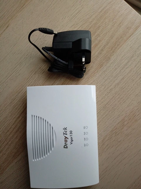 DRAYTEK VIGOR 130 ADSL2+/VDSL2 (FTTC/BT Infinity) Ethernet Modem PPPoE ...
