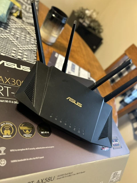 ASUS RT-AX3000 DUAL Band WiFi 6 Extendable Router, Network Security/w ...