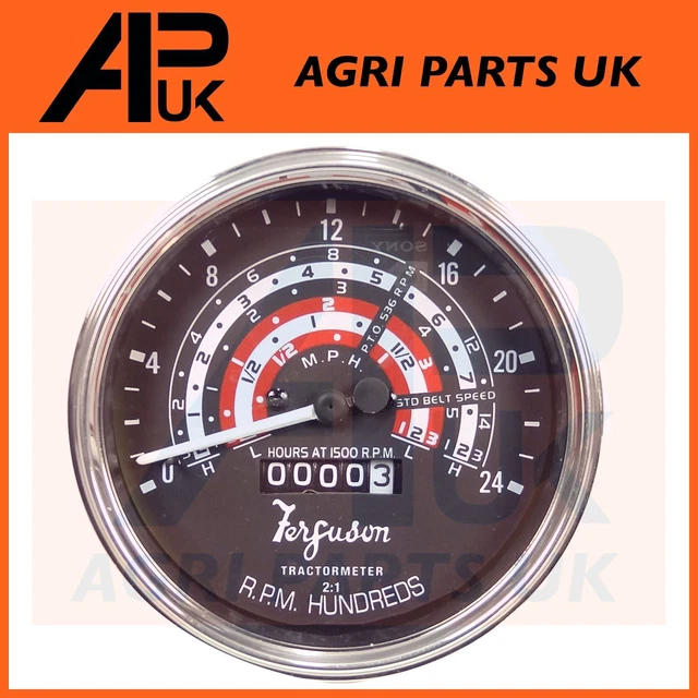 TACHOMETER REV COUNTER Tractormeter 4 Cyl Diesel for Massey Ferguson ...