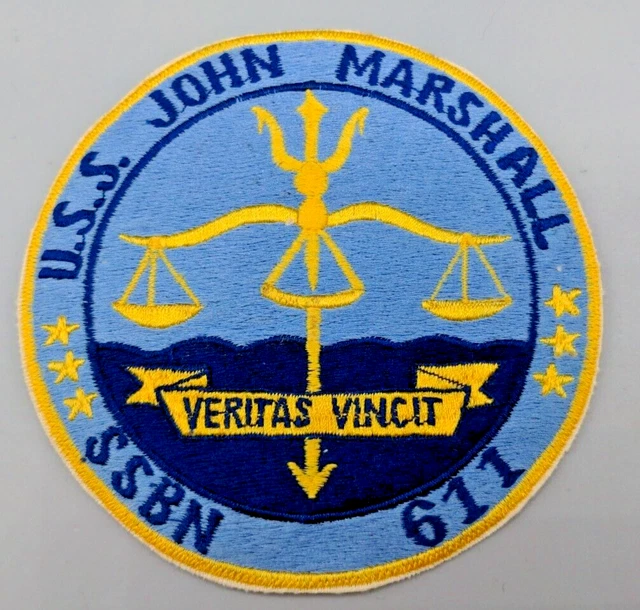 VIETNAM WAR US Navy USS John Marshall SSBN 611 squadron patch with Ace ...