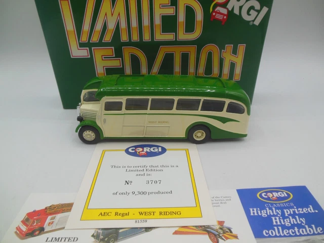 CORGI CLASSICS 97185 AEC Regal Coach West Riding 1:50 scale Ltd Ed. £9. ...