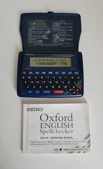 Seiko Er 1100 Electronic Oxford Spellchecker FOR SALE! - PicClick UK