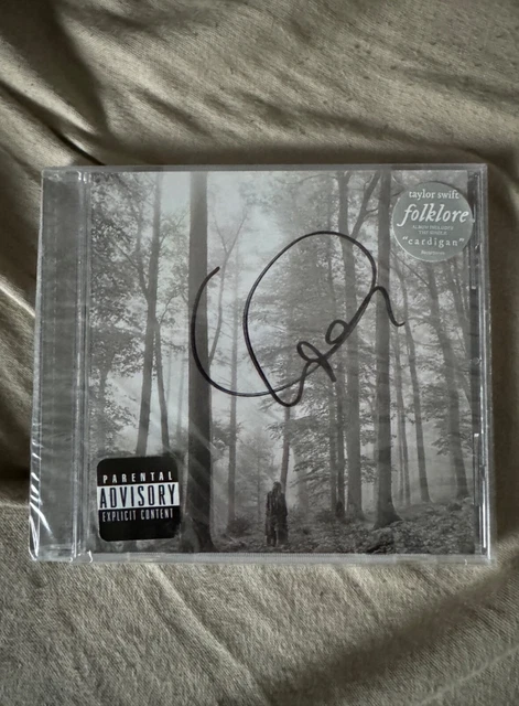 TAYLOR SWIFT - Folklore - Rare Signed Cd - Sealed - Autographed £42.98 - PicClick UK