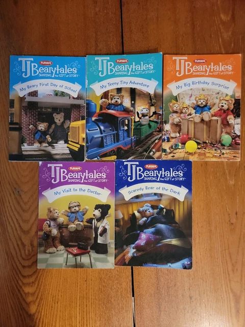 TJ BEARYTALES~PLAYSKOOL~LOT OF 5 Replacement Books~Scaredy Bear ...