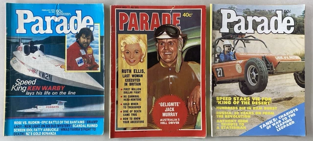 70S PARADE MAGAZINES: Australian Speed Demon Covers: Warby, Murray ...