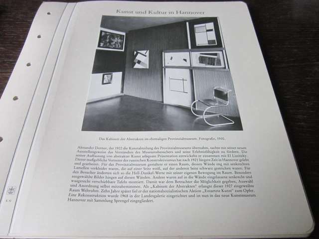 HANNOVER ARCHIV 8 Kultur 30 Kabinettder Abstrakten 1930 Provinzial ...