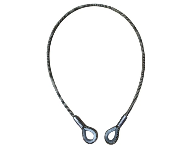 STEEL WIRE ROPE Lifting Strop - Wire Rope Sling With Galvanised Thimble ...