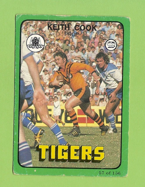 1978 BALMAIN Tigers Rugby League Card #57 Keith Cook $12.00 - PicClick AU