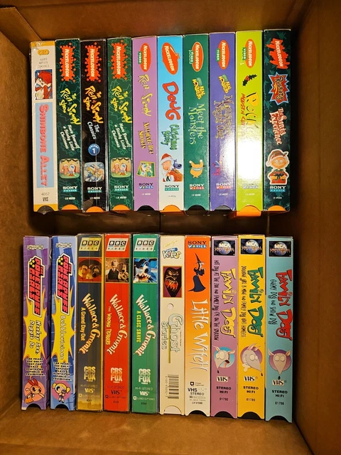NICKELODEON MIX VHS Lot Of 20 Rugrats Doug Ren And Stimpy Wallace And ...