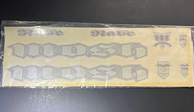 90’S MOSH “RAVE” Bmx Freestyle Decal Set Kastan Giant 4130 Cromoly Gray ...