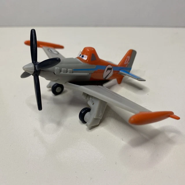 DISNEY PIXAR PLANES Dusty Crophopper Racer 7 (2013) Mattel VGC $7.99 ...