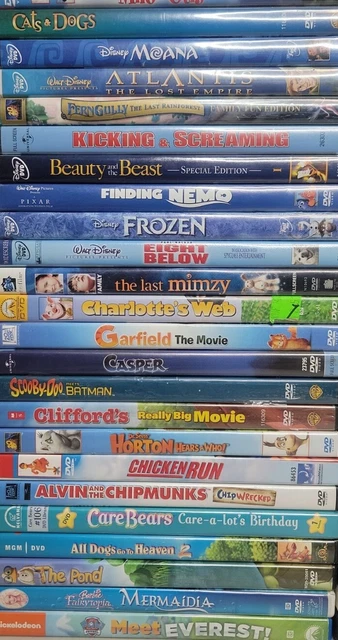 LOT OF 100 DVD’s Kids & Family Children's Baby Care Bears Duck Tales $74.15 - PicClick CA