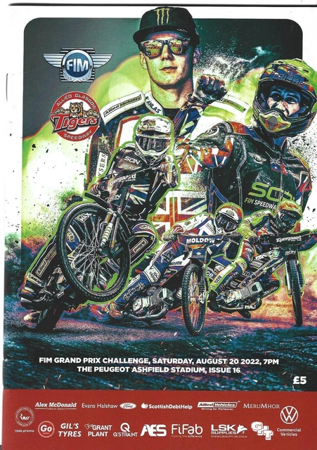 @ GLASGOW GRAND Prix Challenge 20/8/2022 Blank Speedway Programme £0.99 ...