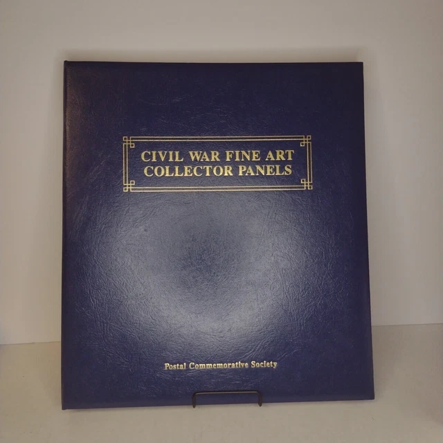 CIVIL WAR COMMEMORATIVE Fine Art Panels & Stamps in Binder Postal ...