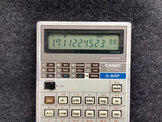 CASIO FX-3600P - Calcolatrice scientifica programmabile LCD vintage ...
