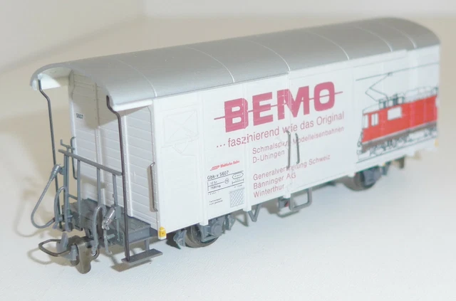 BEMO 2283 137 RhB Ged. Güterwagen Gbk-v 5607 "BEMO" H0m OVP EUR 38,95 ...