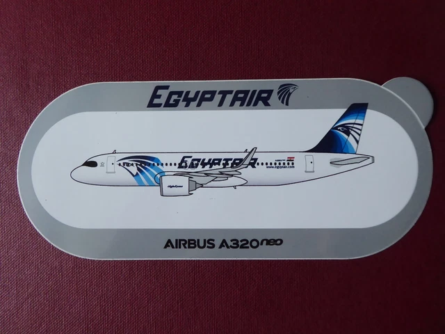 AUTOCOLLANT STICKER AUFKLEBER AIRBUS A320neo EGYPTAIR AIRLINES EUR 5,00 ...